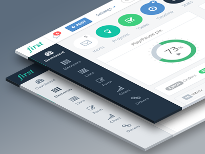 Mobile-First web application by flatfull on Dribbble