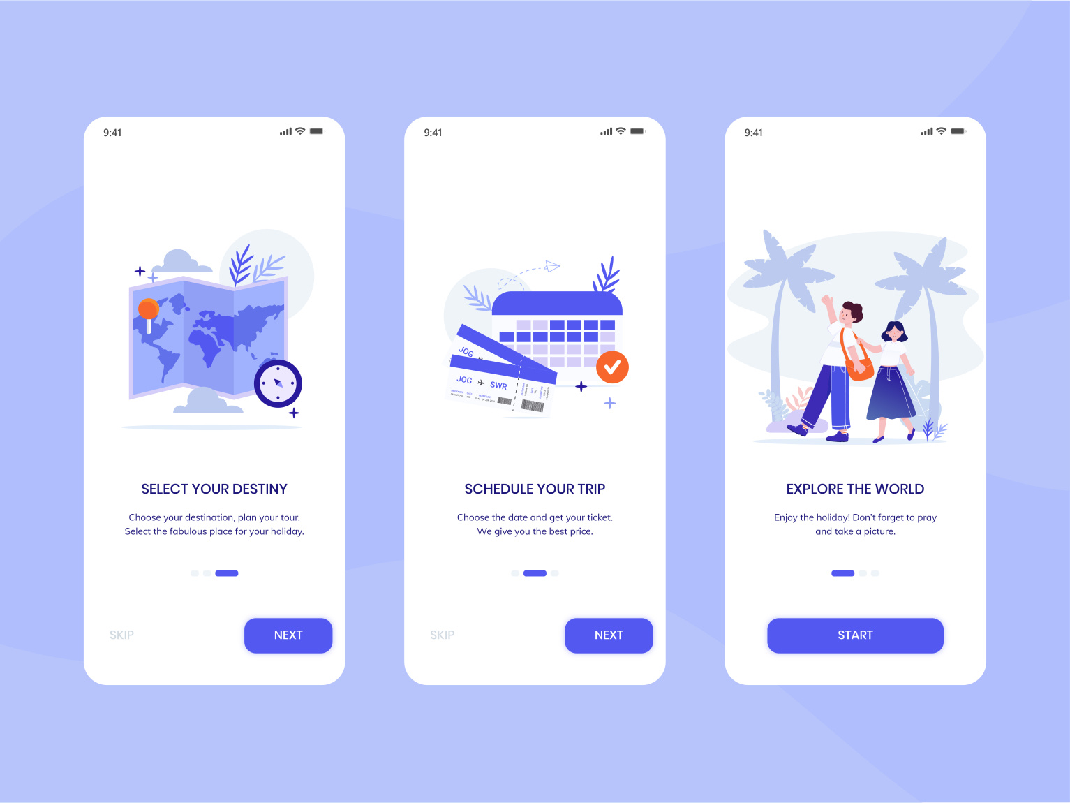 Travel Apps Onboarding Screen by Isnaini Rohmatun on Dribbble