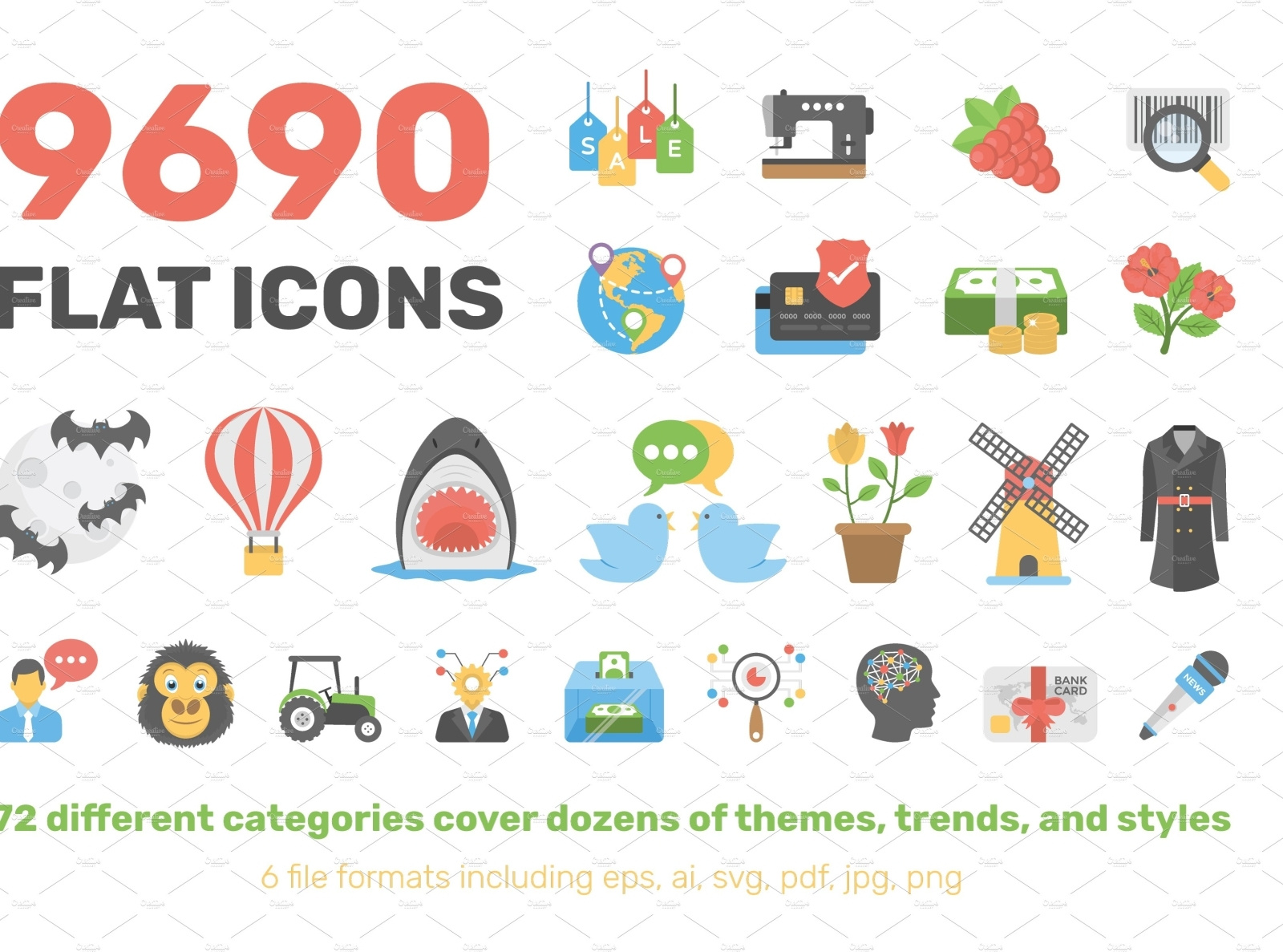 9690 Flat Icons Pack by Icons Design on Dribbble