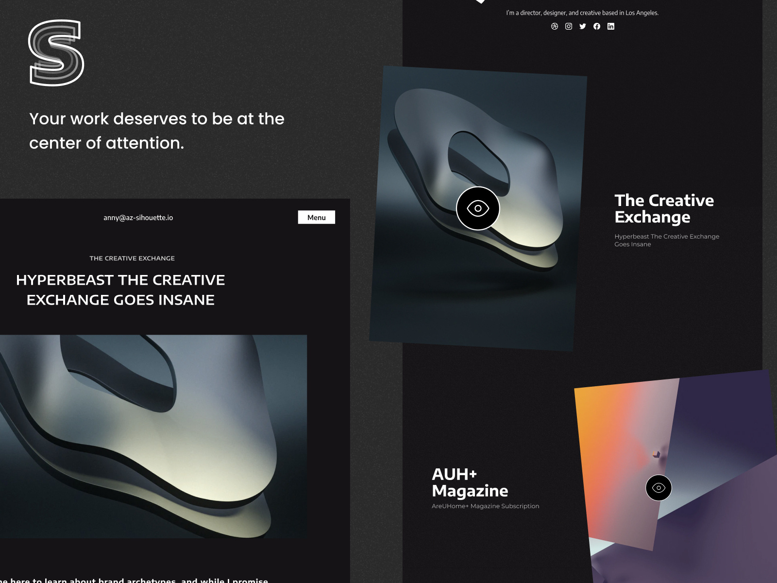 Silhouette Website Template by Florent Ademaj on Dribbble