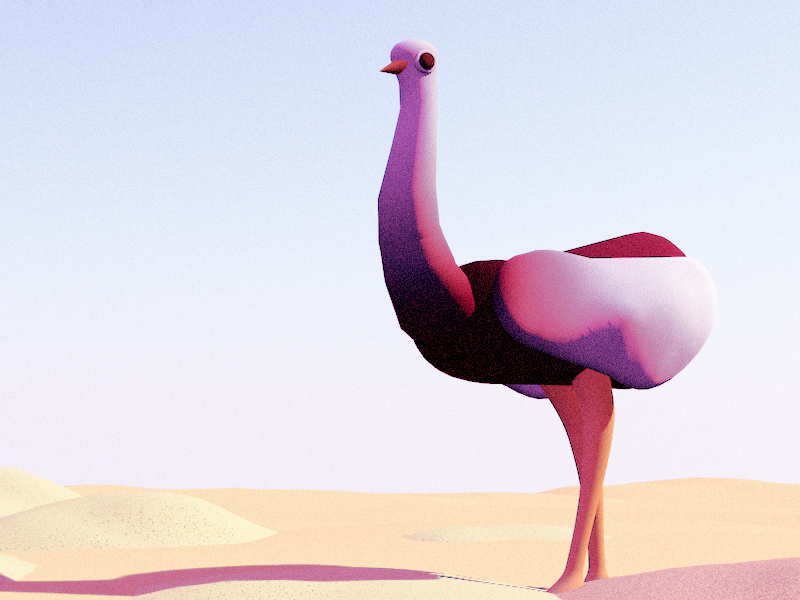 Ostrich by ichihlu on Dribbble