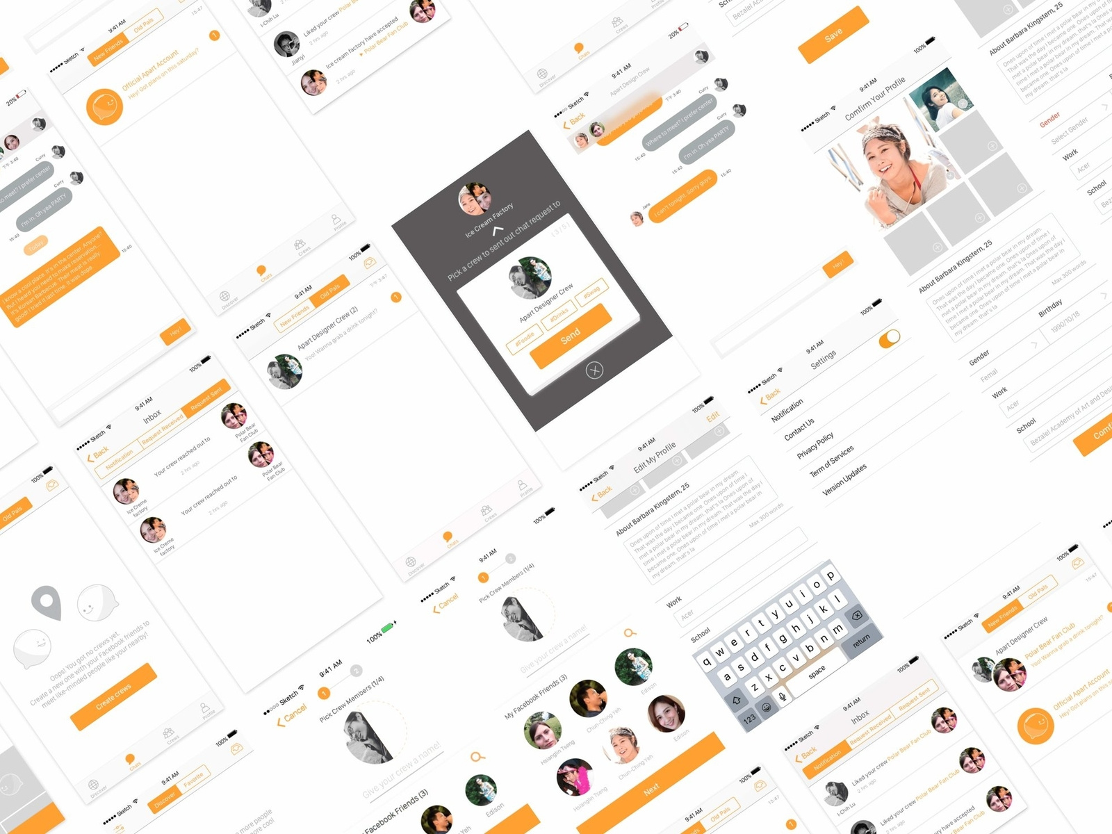 Apart app UI frame by ichihlu on Dribbble