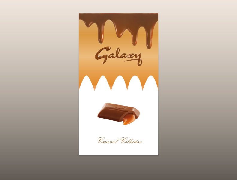 Galaxy Chocolate Bar Without Wrapper