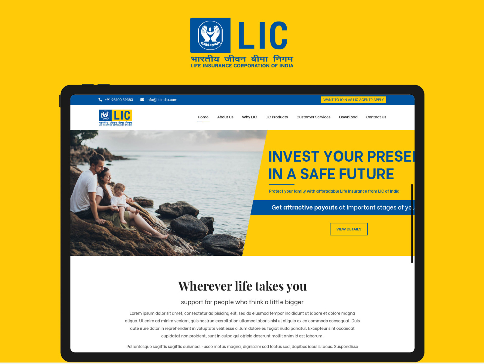 LIC Agent by Ajeet Singh Baddan on Dribbble