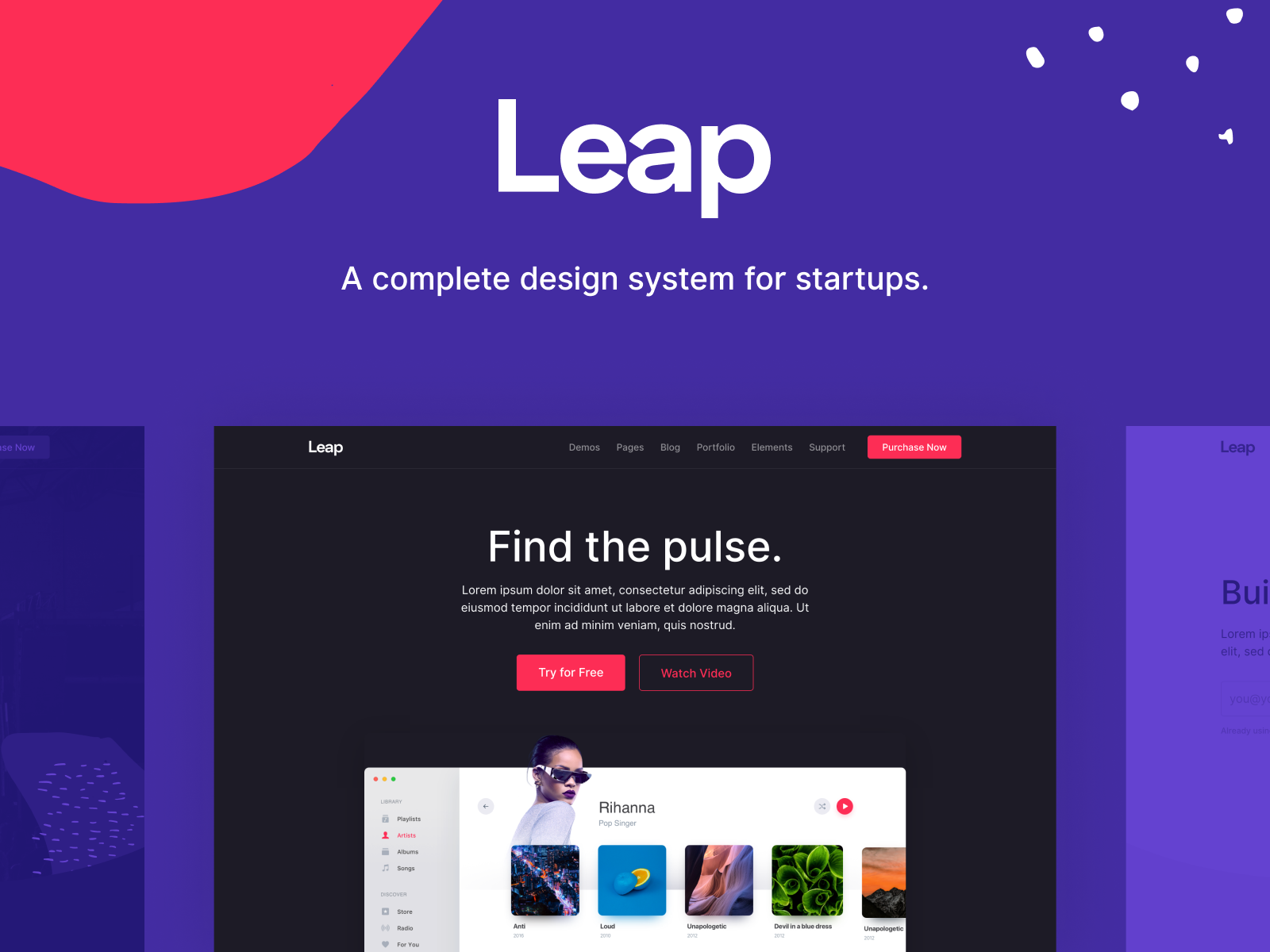 Leap - Multipurpose Bootstrap Template OUT SOON by Medium Rare on Dribbble