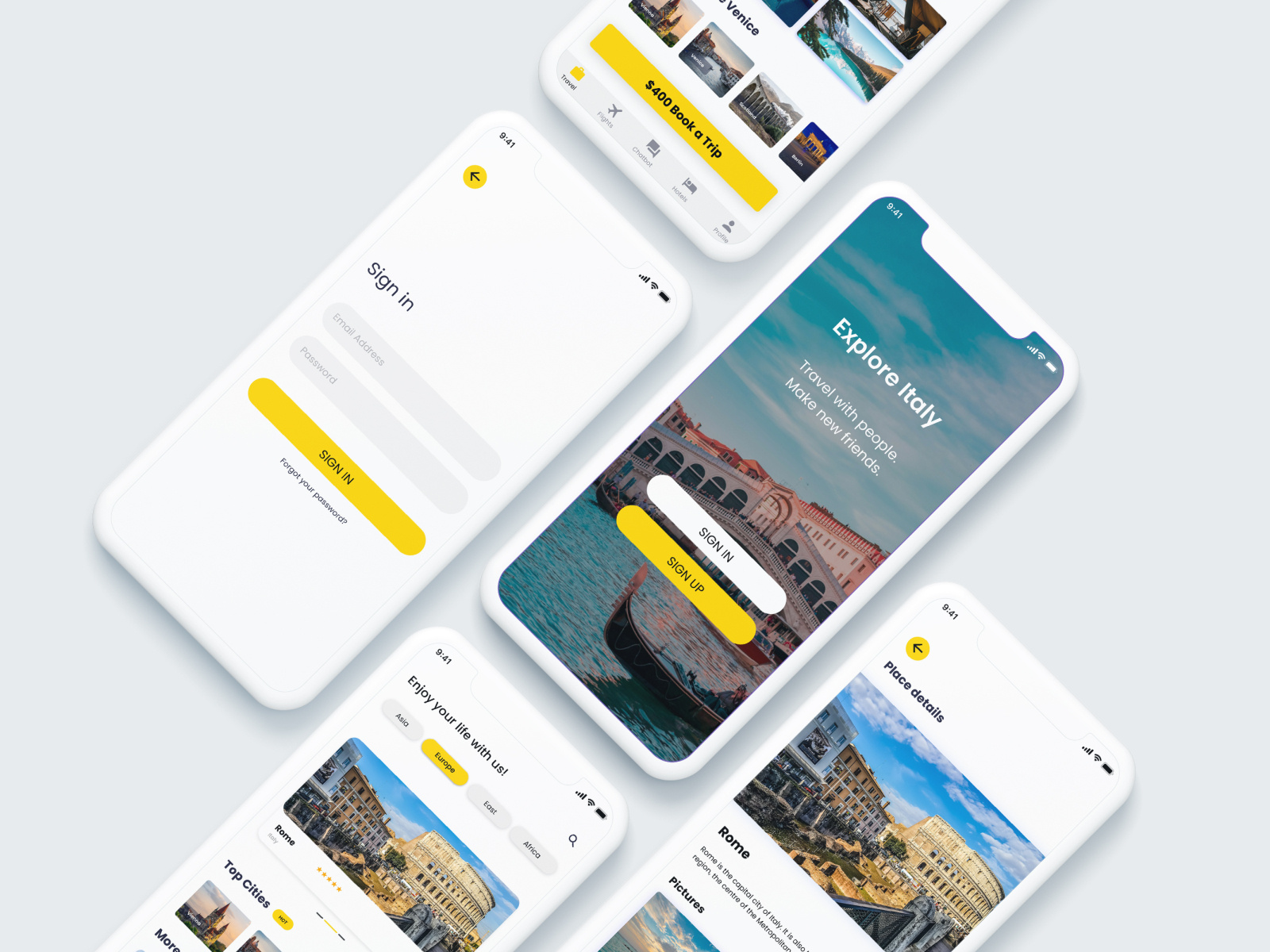Travel App Design by Muhammad Zia on Dribbble