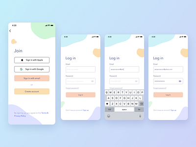 Login process concept by Larysa Kuchko on Dribbble