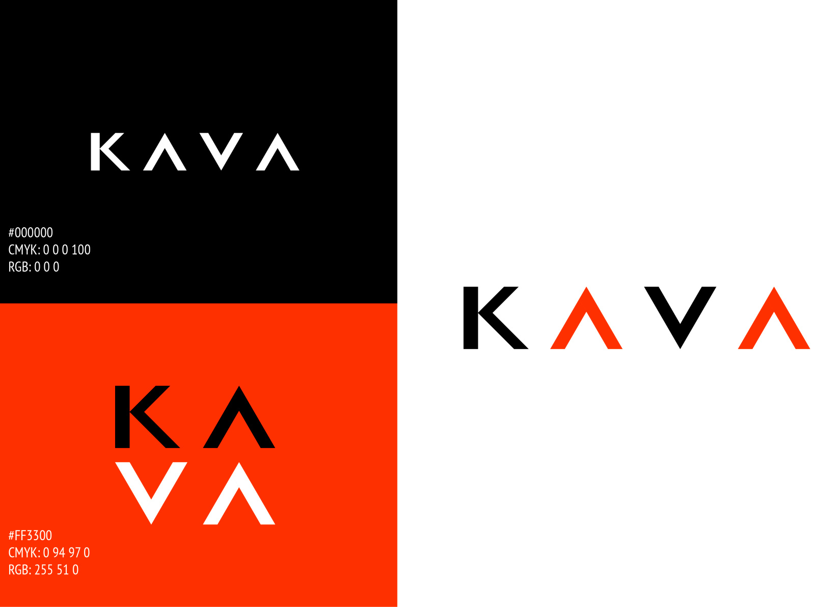 KAVA. LOGO. COLOR PALETTE by Kate Minchenok on Dribbble