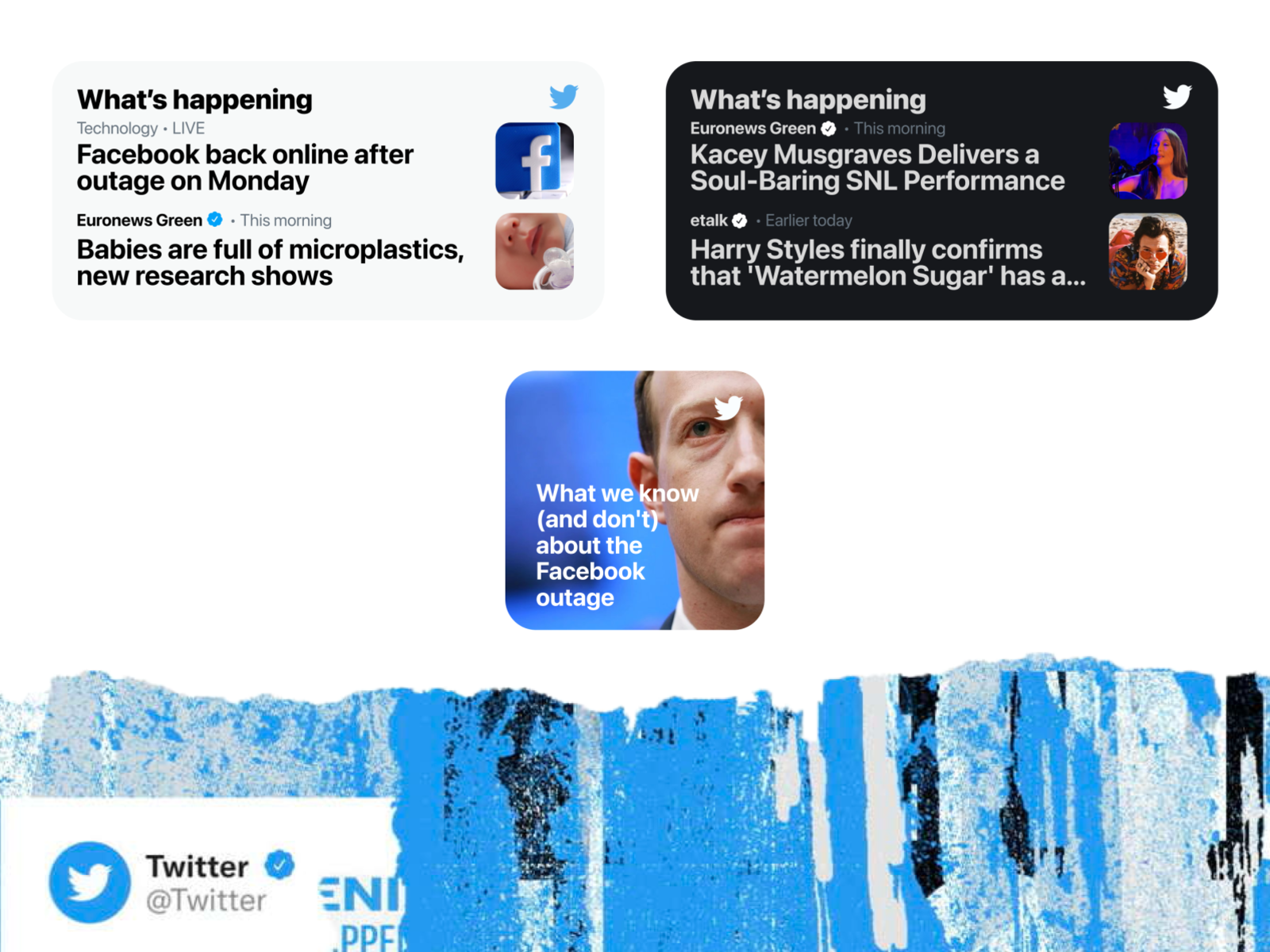 Weekly Warm-Up | Twitter Widgets by Avi Schiffmann on Dribbble