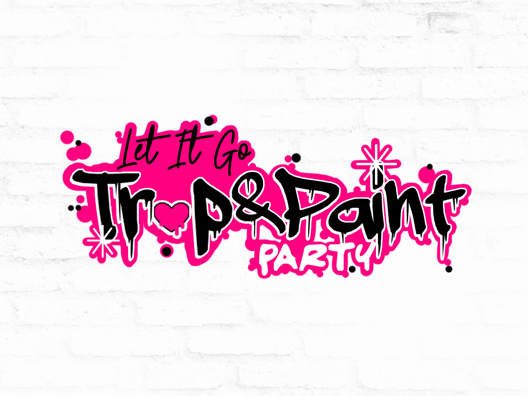 Trap & Paint Party | Wordmark Logo Design by Kaylyn Harris on Dribbble