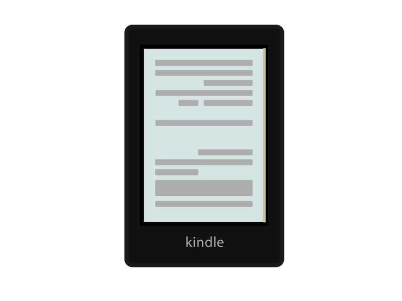 Kindle flat design by Night design dream on Dribbble