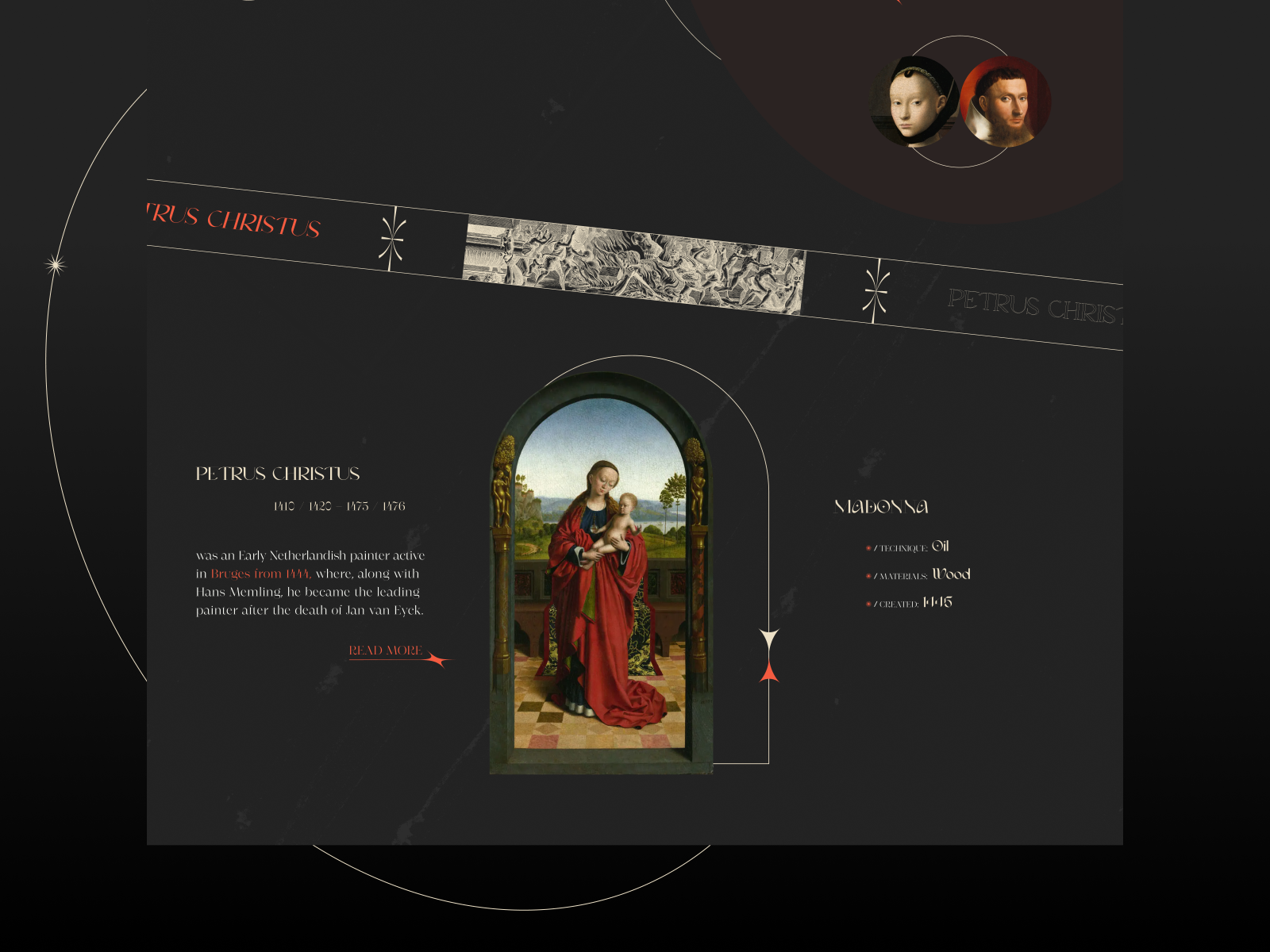 Gothic Art // Website by BL/S® on Dribbble