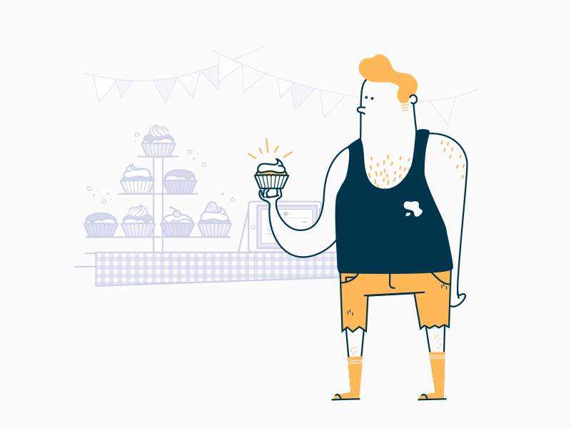 Stud Muffin by Meg on Dribbble