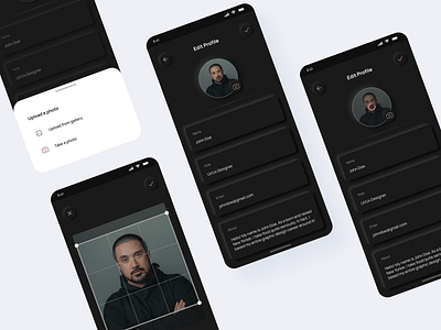 Edit Profile | Ui Design by Devadas on Dribbble