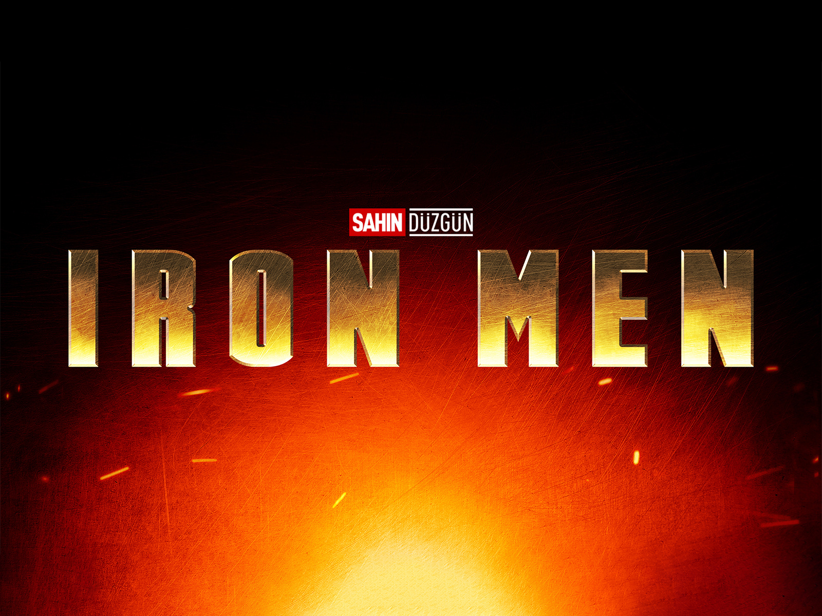 IRON MAN | Text Effect - Photoshop Template by Sahin Düzgün on Dribbble