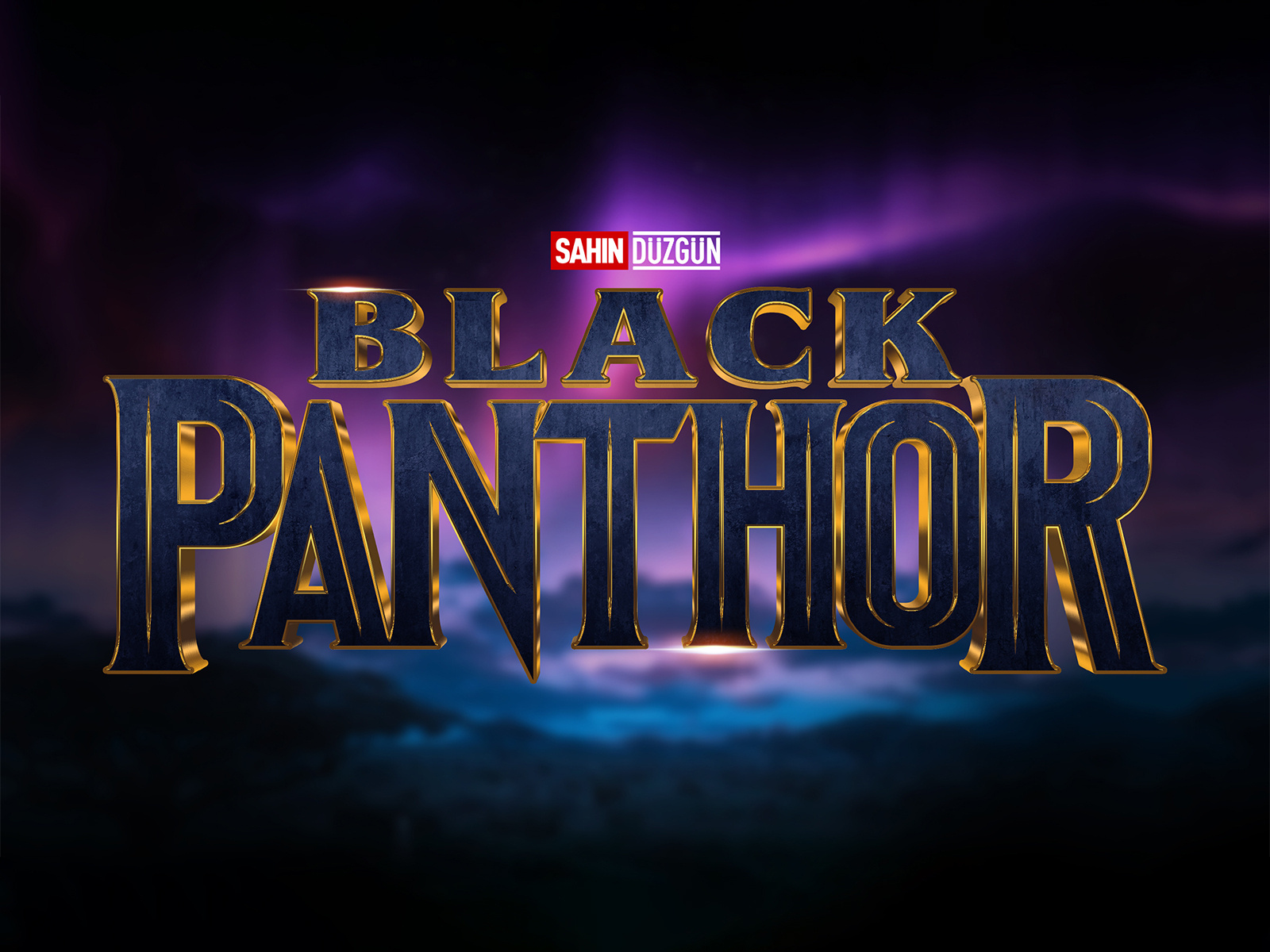 BLACK PANTHER | Text Effect - Photoshop Template by Sahin Düzgün on ...
