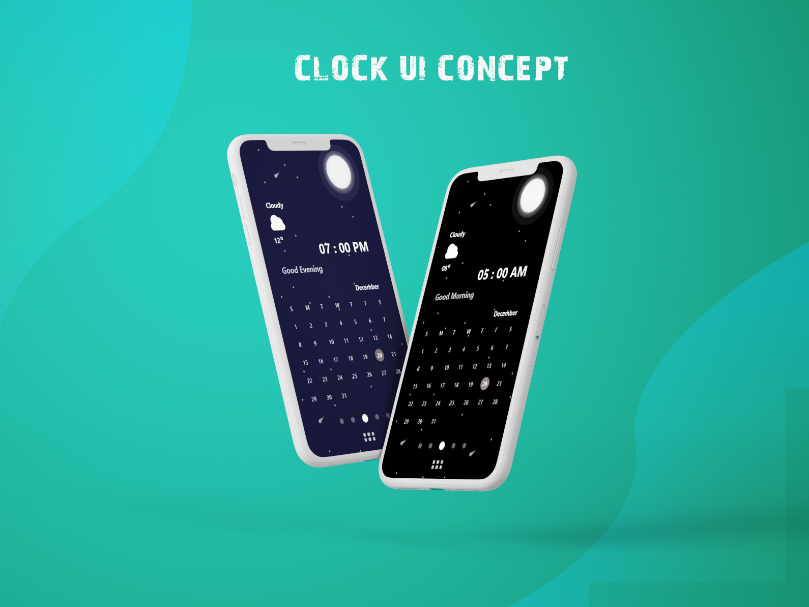 Clock Ui By Muzamil Afridi On Dribbble