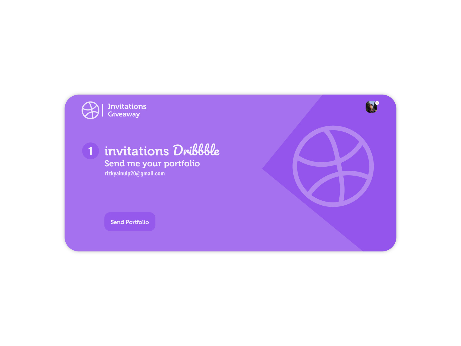 Invitations Dribbble by Rizky Ainul Prasetio on Dribbble
