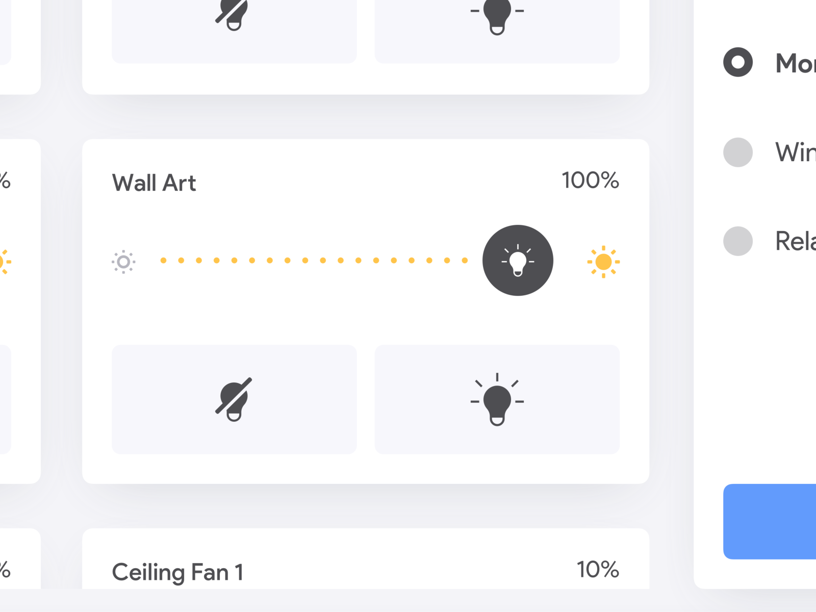 Crestron Lighting Page by Marc Caldwell on Dribbble