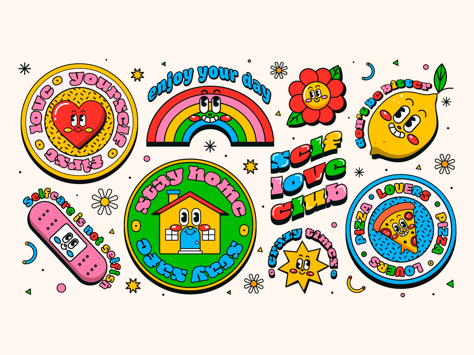 ~Trendy~ stickers II by Camila Barbieri on Dribbble