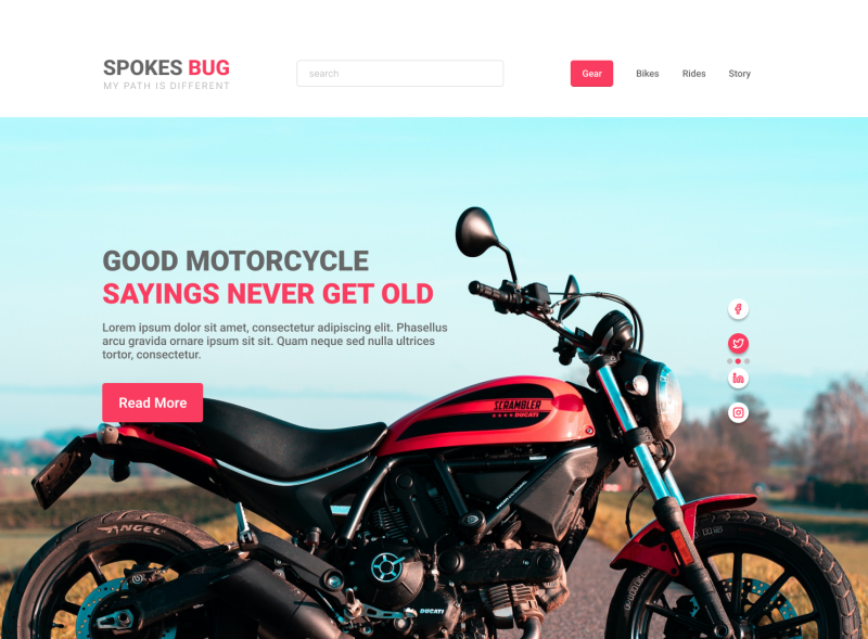 UI/UX DESIGN. Motorcycle store website. by Munim Ahmed Khan on Dribbble