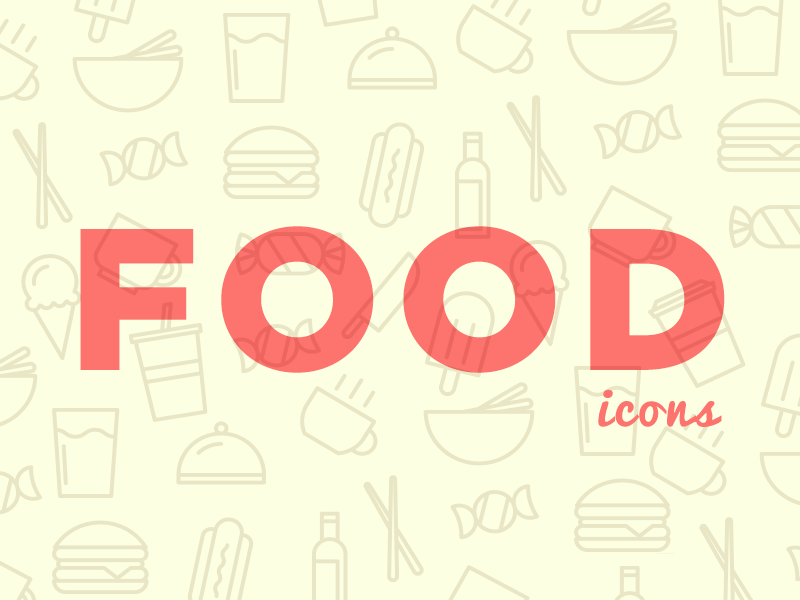 Simple Line Food Icons by Mirko Monti on Dribbble