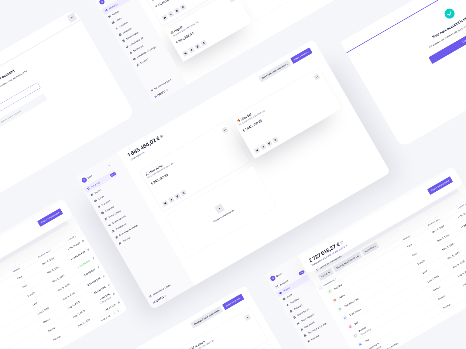 Multi-accounts is live 🎉 by Alexandre for Qonto on Dribbble