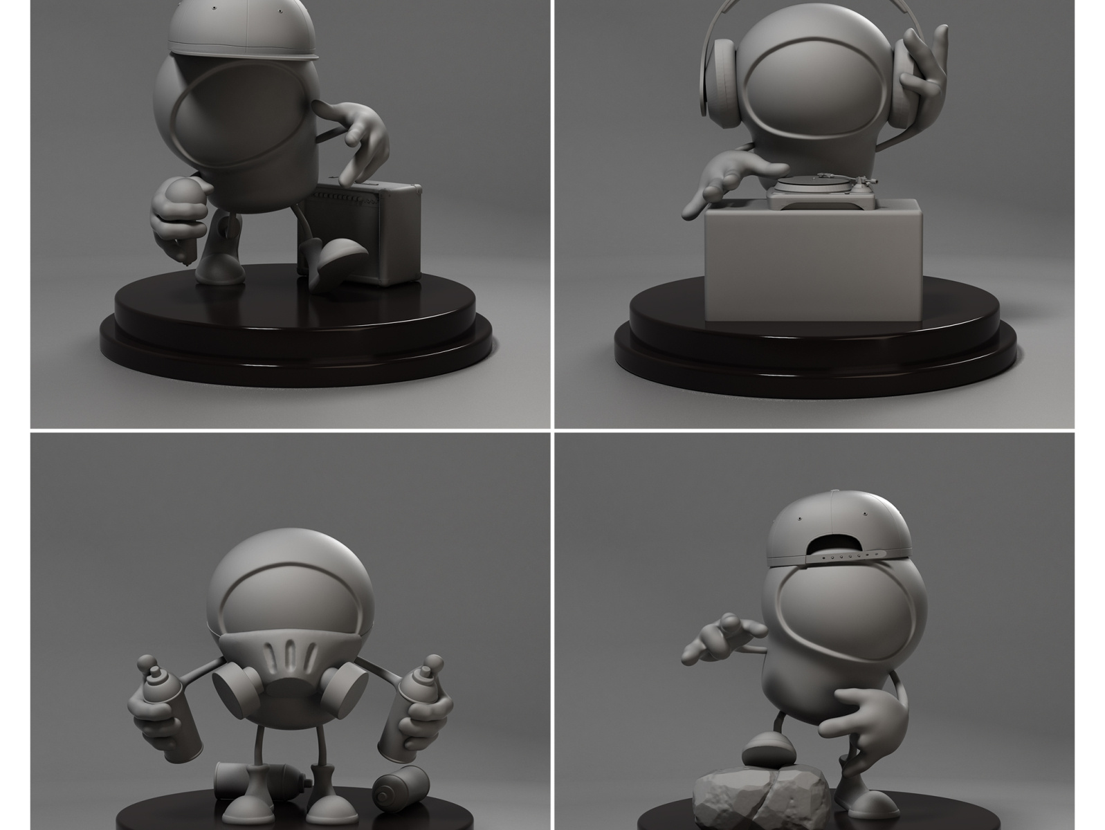 3D Characters Design by Shengjie on Dribbble