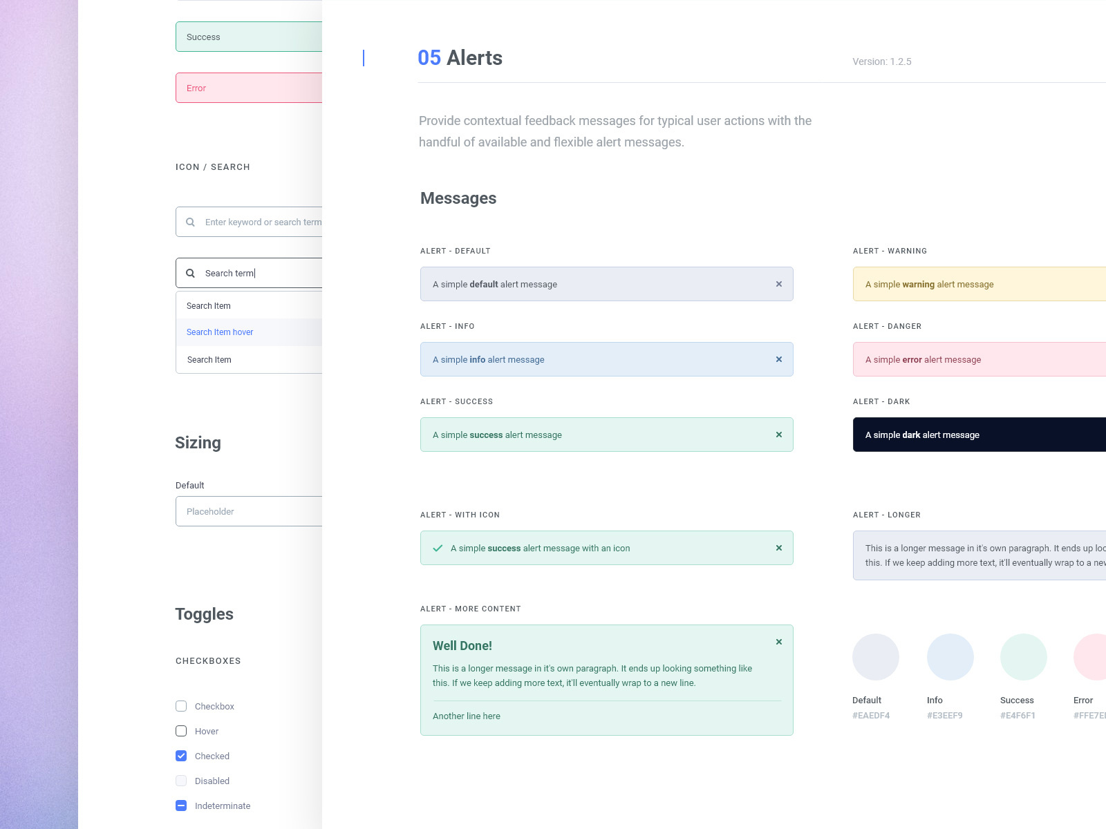 Styleguide - Alerts by Chris Sharp on Dribbble