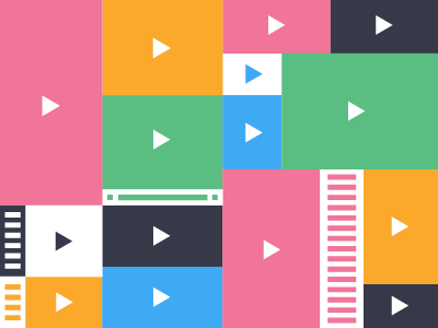 Play Button Pattern by Liat for Wistia on Dribbble