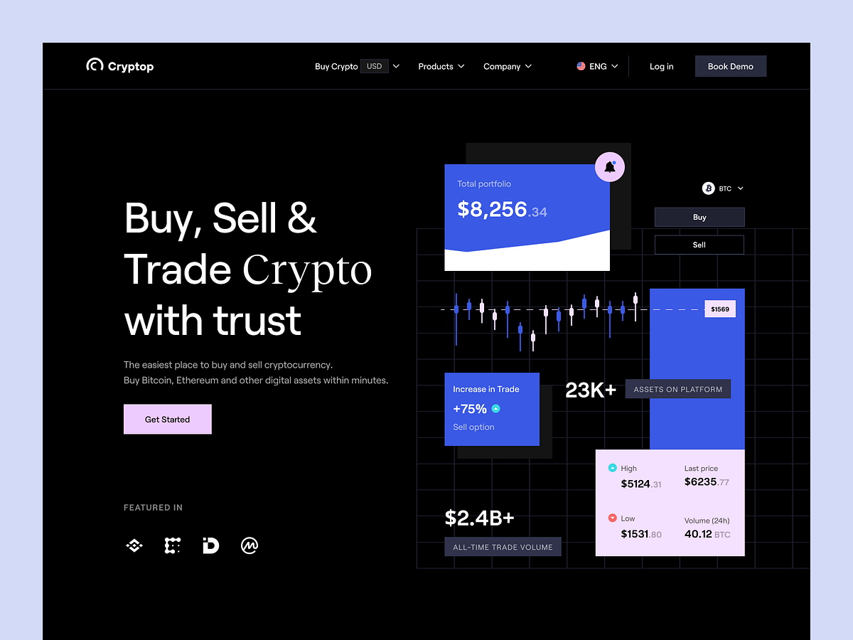 Crypter Dashboard Concept by UnArshia for Piqo Studio on Dribbble