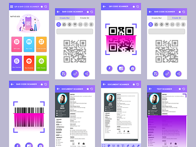 qr code scanner app ui by SHAHID KHAN on Dribbble