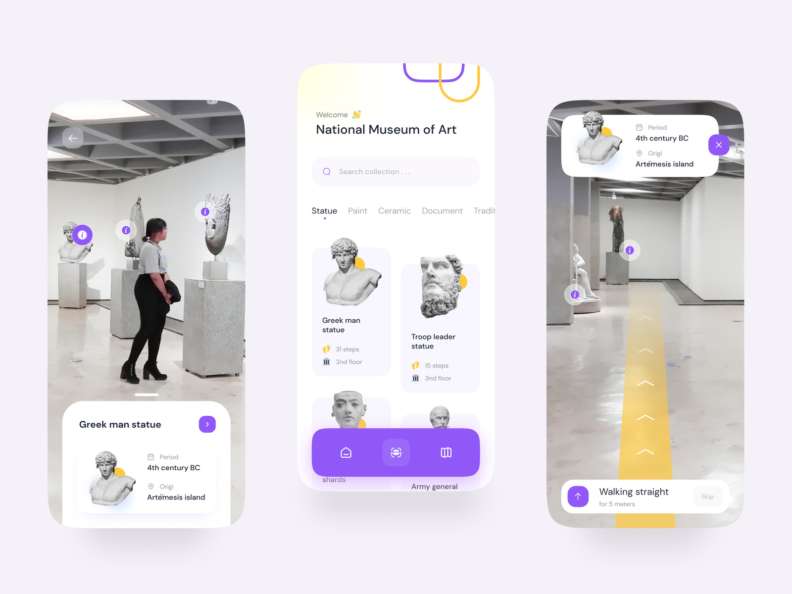 AR Museum App Design by Maulana Farhan N 🐣 for Enver Studio on Dribbble