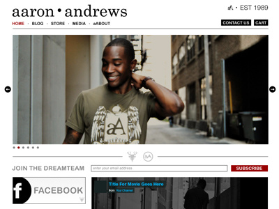 Aaron Andrews eCommerce Website by Awaken Design Company on Dribbble