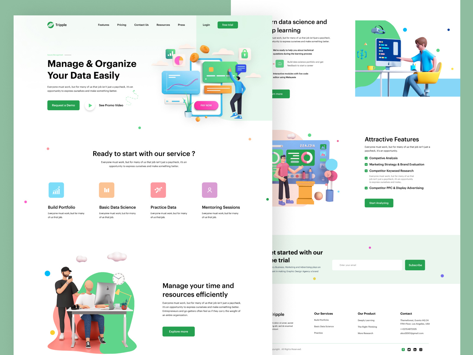 Tripple || Landing Page by Sharon Ahmed ⭐️ on Dribbble