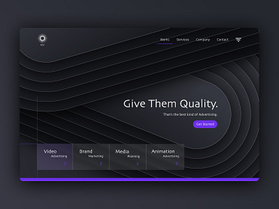 Advertising Agency Website UI Design by negin valadkhani on Dribbble