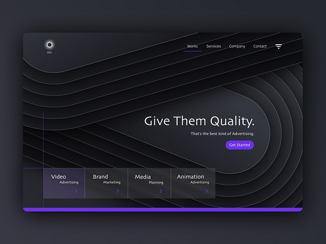 Advertising Agency Website UI Design by negin valadkhani on Dribbble