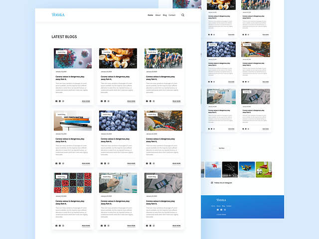 Blog UI designs, themes, templates and downloadable graphic elements on ...