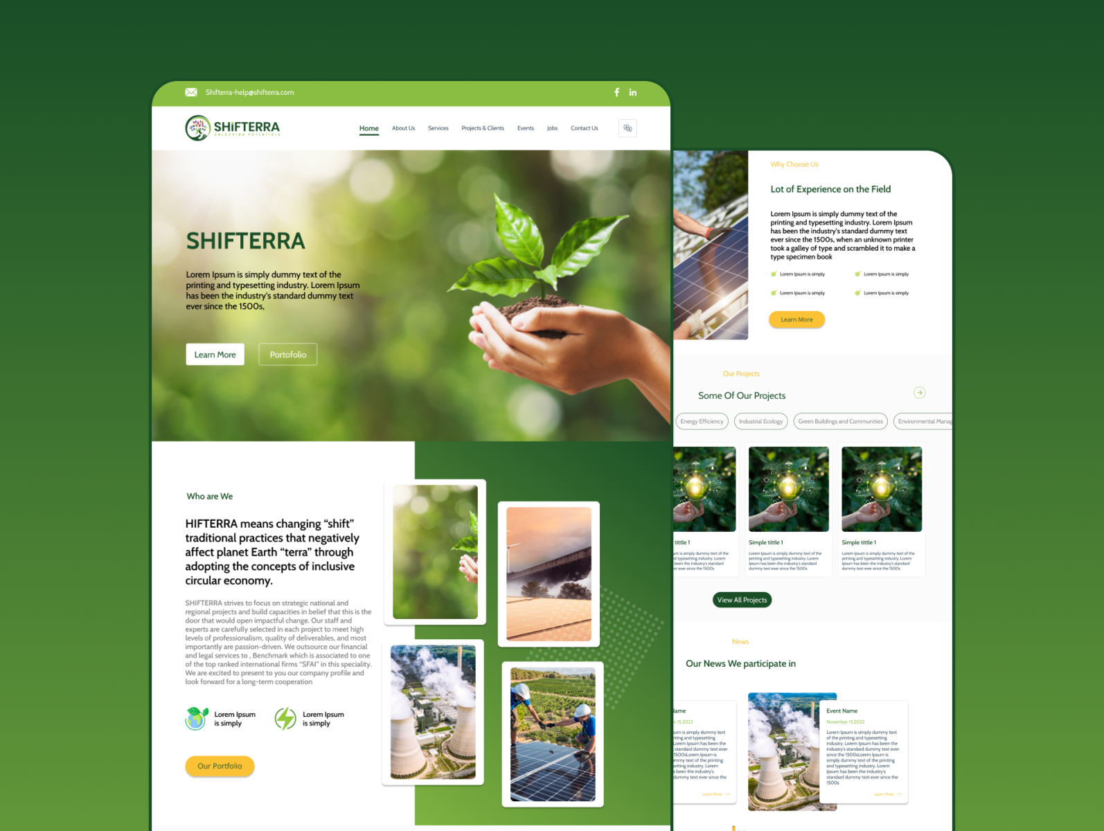 Shifterra Website by Amr abuzeid on Dribbble