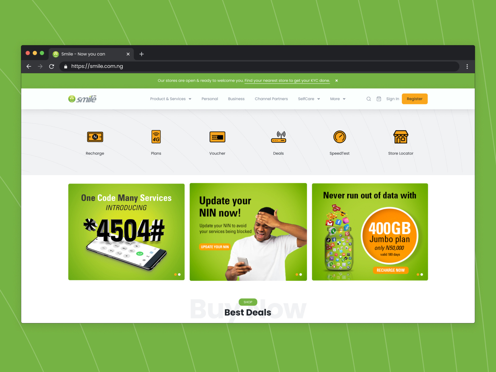 Smile 4G Web Re-Design - Broadband Website by Ayodeji Ayorinde on Dribbble