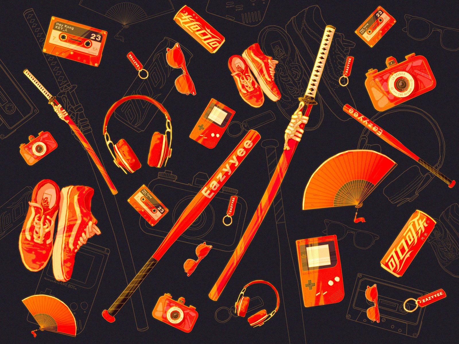 杂物 by Eazy_Yee on Dribbble