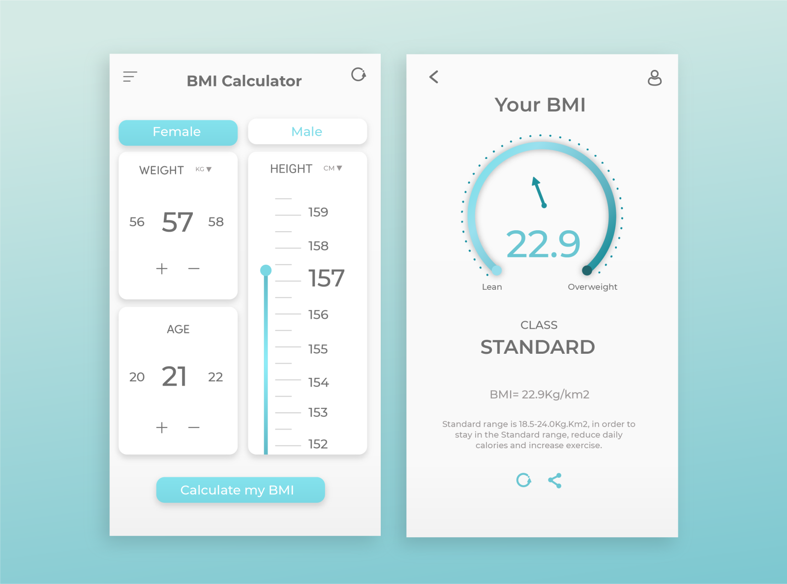 Daily UI Challenge Day 4: Calculator by Jade Chau on Dribbble