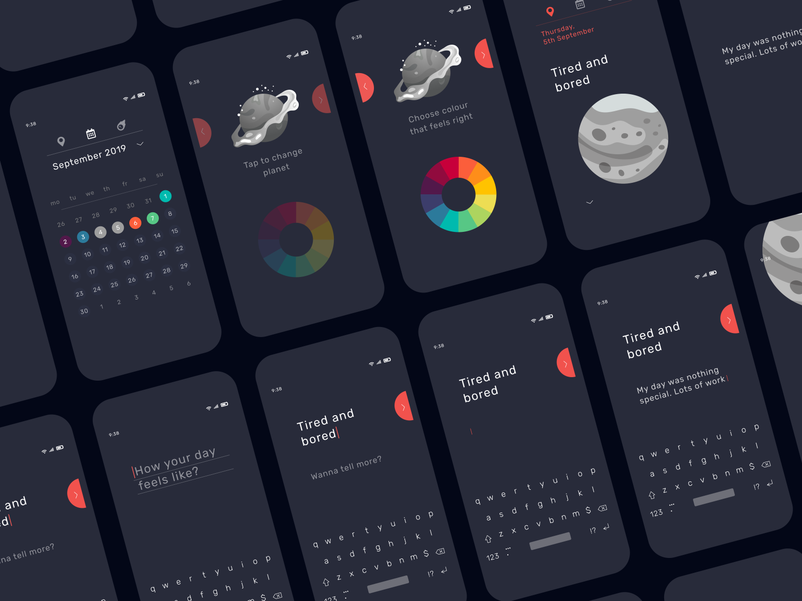 Mood tracker app - 3 by Anastasiia *D* Svystunova for SPLIT Development ...