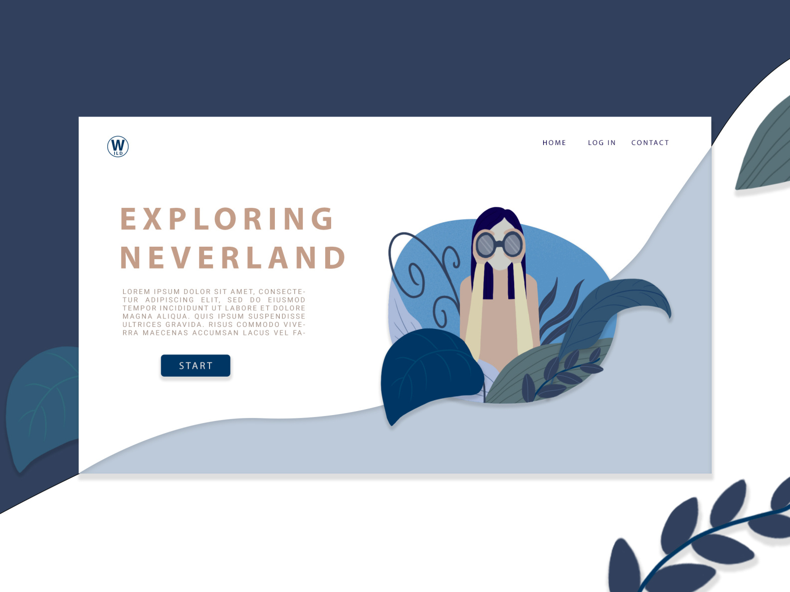 Exploring Neverland - design page by Edona Asllani on Dribbble