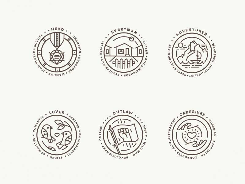 Archetype Icons by Theresa Ptak on Dribbble