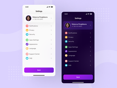 Mobile apps settings page UI design by KHONDKAR IBRAHIM MAHBUB on Dribbble