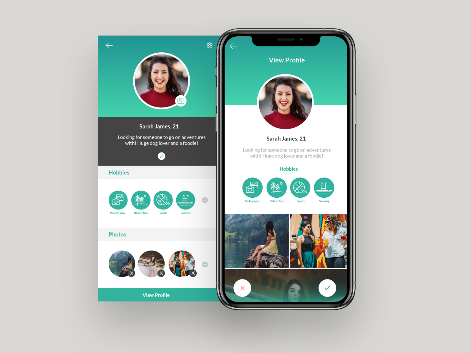 UserProfile UX/UI challenge by Nicole on Dribbble