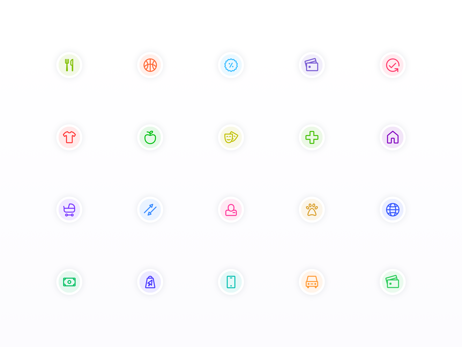 Category Icons by Filip Woś on Dribbble