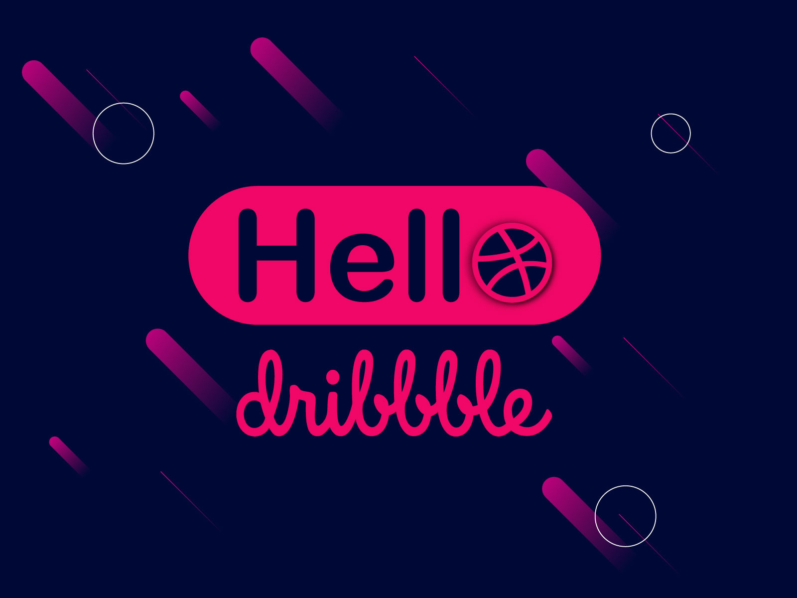 Hello dribbble by Robiul Islam on Dribbble
