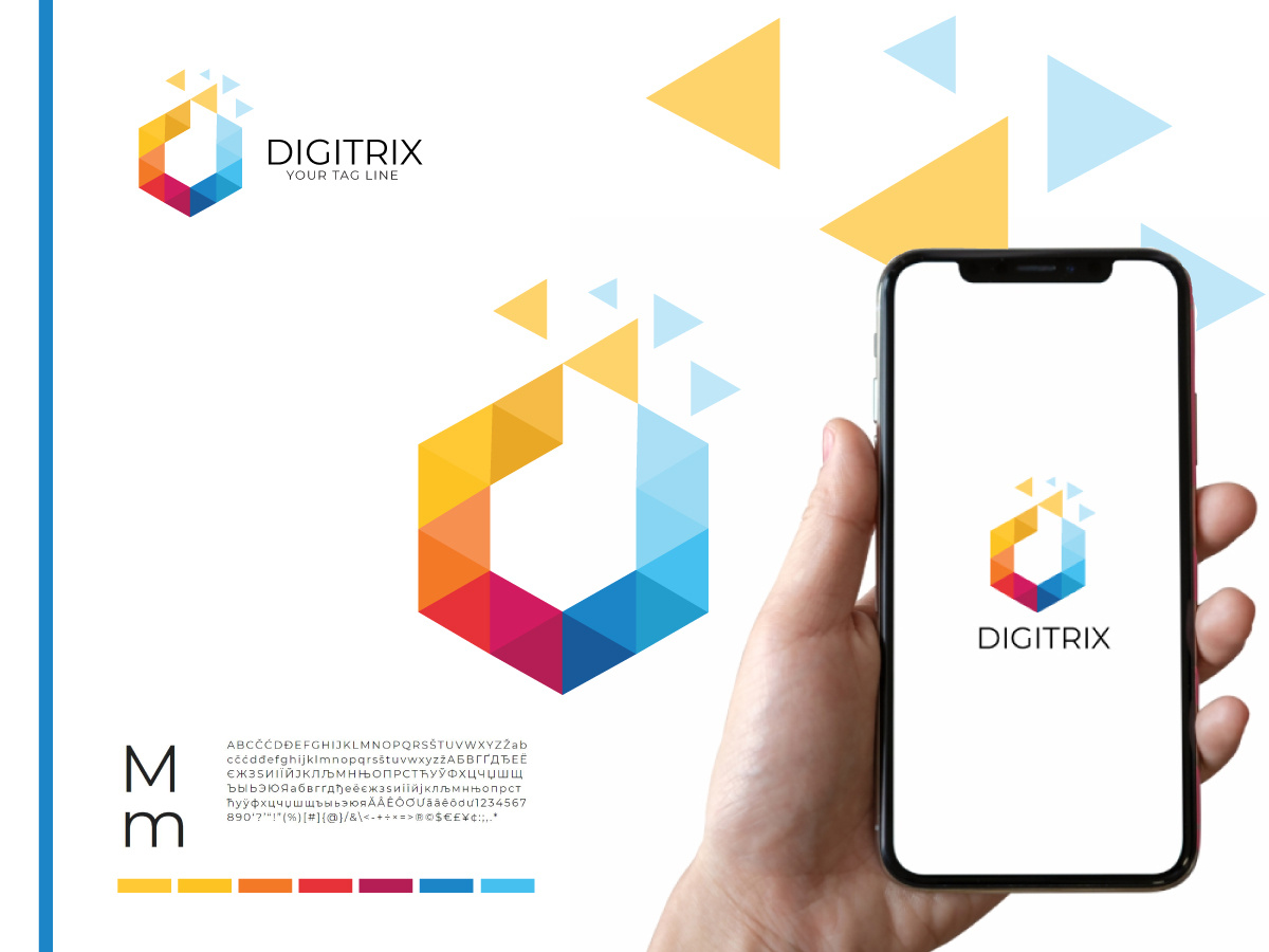 D Polygonal Logo by Robiul Islam on Dribbble